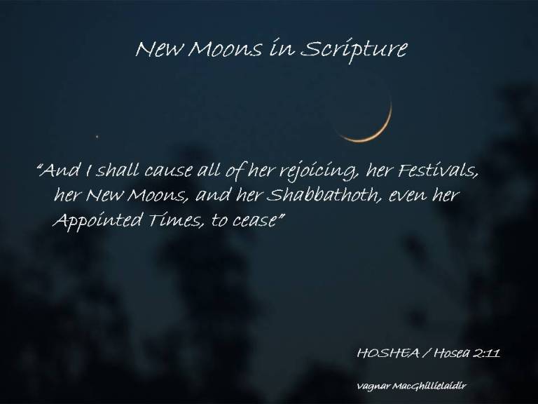 New Moon day in scripture – The Calendar of Scripture