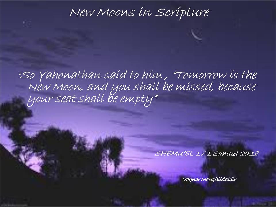 New Moon day in scripture – The Calendar of Scripture