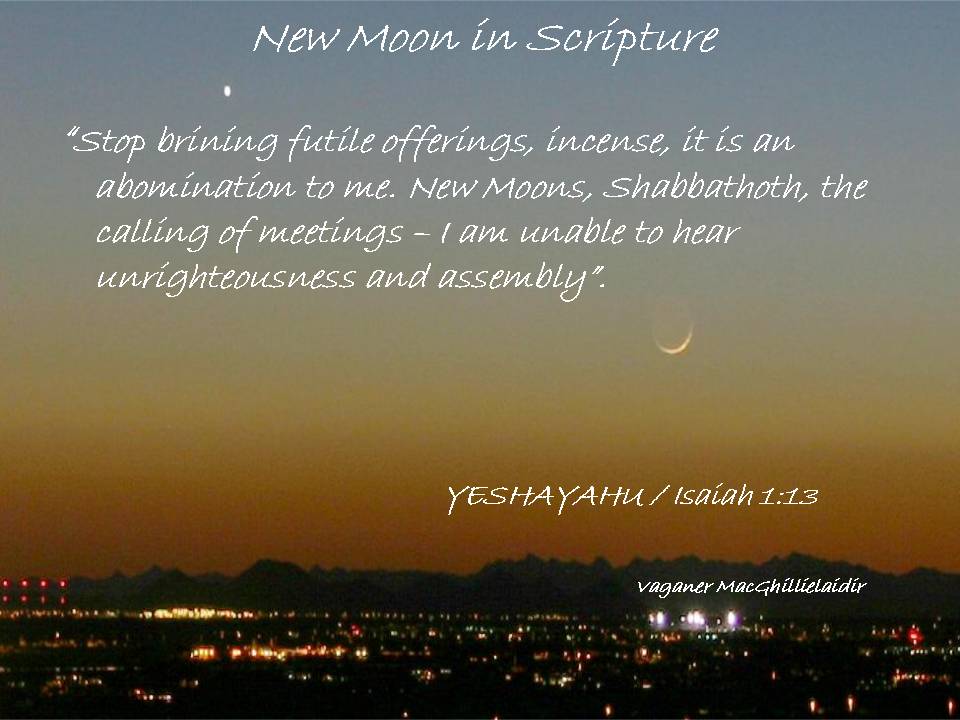 New Moon day in scripture – The Calendar of Scripture